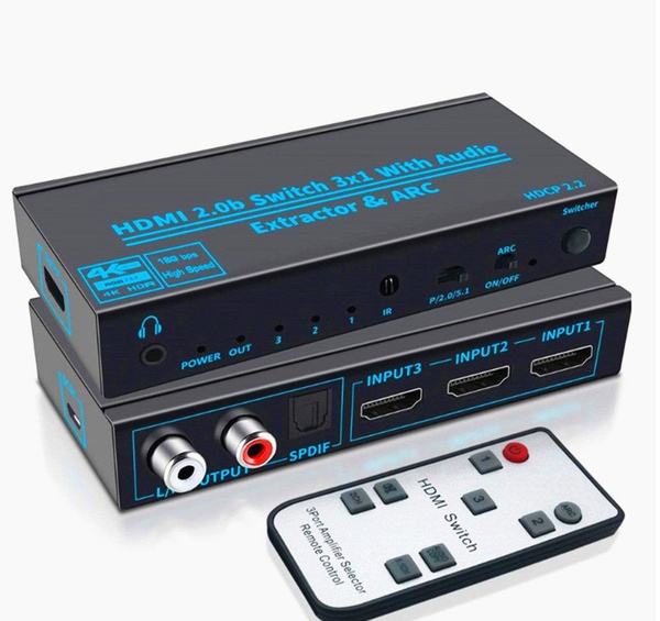 3-1 HDMI 2.0 переключатель-switch 3 входа - 1 выход, с выделением аудио ...
