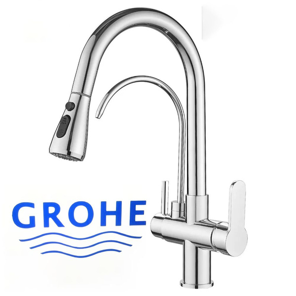 Смеситель для кухни с подключением к фильтру для питьевой воды, GROHE ...