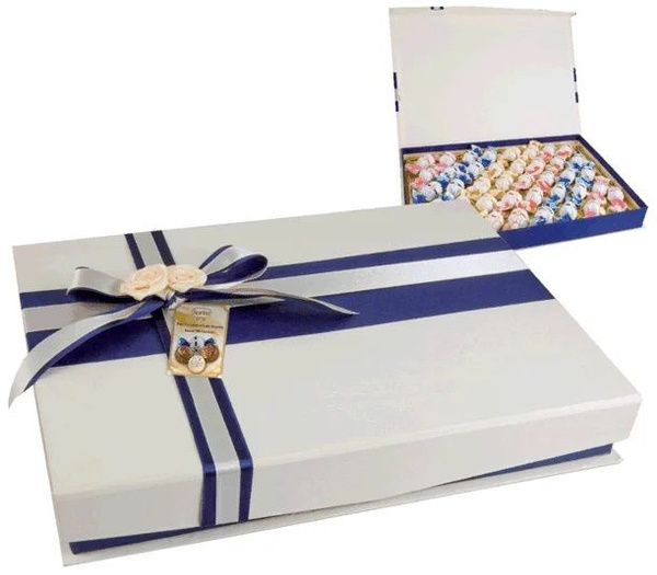 Конфеты "Elite" из молочного и белого шоколада с начинкой пралине 350гр ...