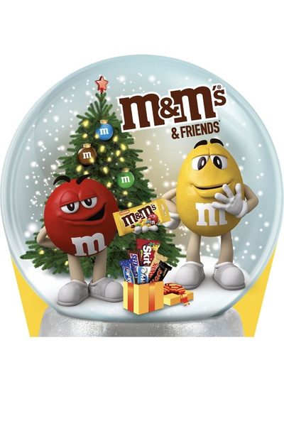 Набор подарочный M&M'S Friends Снежный шар, новогодние сладости, 236г ...