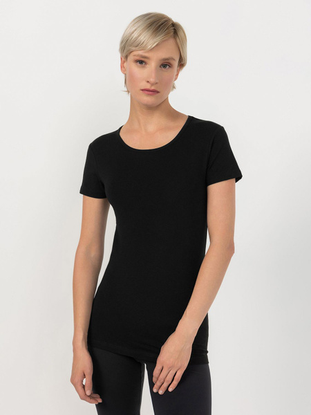 Футболка для дома OVS, размер 46, 48, цвет black bean, 95% хлопок,5% эластан - купить по ...