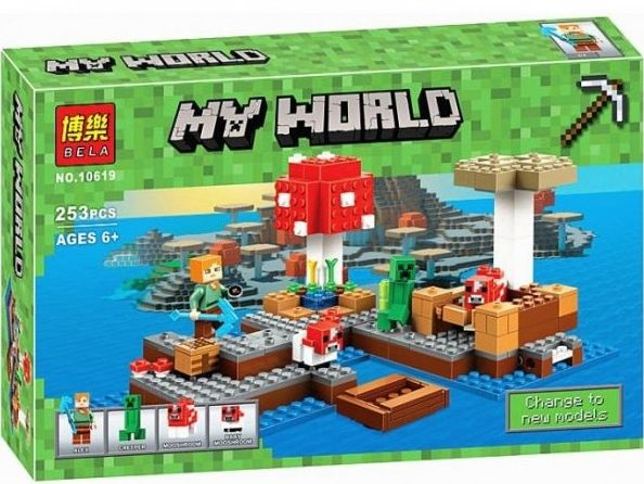 Конструктор Lari (Bela) My World 10619 Грибной остров - купить с ...