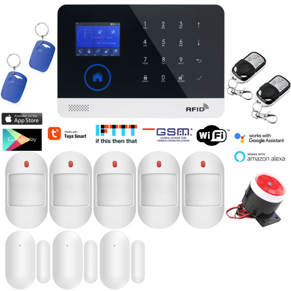KEEPWORLD Приложение Tuya WiFi + GSM Беспроводная система оповещения о ...