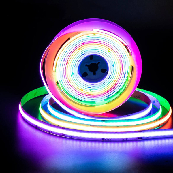 Светодиодная лента, 24В, IP20 24В, IP20, 714 LED/m COB RGBIC_белый ...