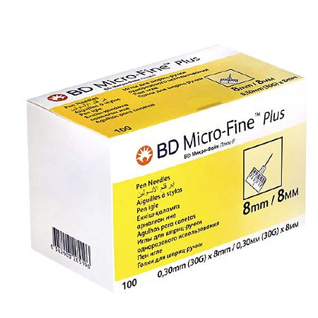 Игла д/шприц-ручки Bd Micro-fine Plus 30g N100 - купить с доставкой по ...