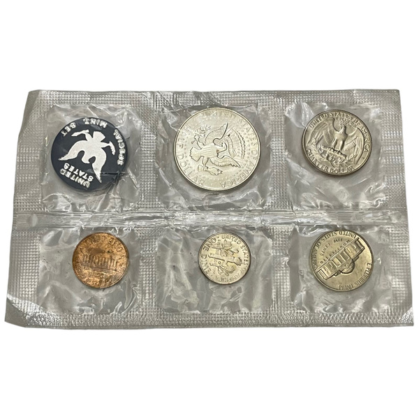 США, набор монет 1, 5, 10, 25, 50 центов "U.S. Mint Uncirculated Coin ...