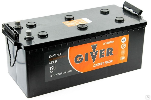 Аккумулятор автомобильный GIVER 190 А.ч . Конус купить по выгодной цене ...