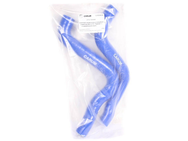 Патрубки радиатора 2170 с кондиц. комплект 2шт армированный силикон CARUM 2172-1303000 - купить ...