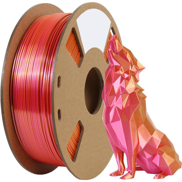 Двухцветный материал для 3D принтера Silk PLA, катушка 1 кг, золотая ...