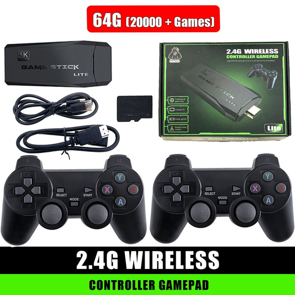 Портативная игровая консоль 2.4G Wireless Controllers Gamepad 64ГБ приставка M8 4K HD 2,4G 20000 ...