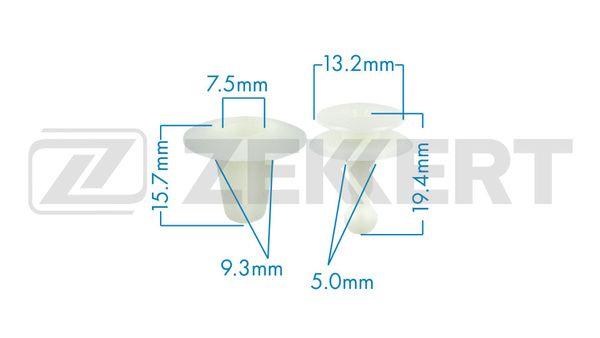 Клипса крепежная автомобильная, 1 шт. купить по выгодной цене в ...
