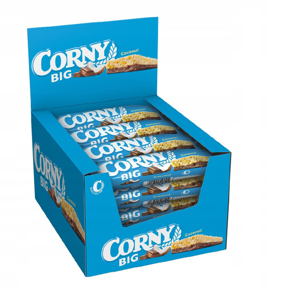 Злаковый батончик Corny BIG с кокосом и шоколадом 50 г х 24 шт купить ...
