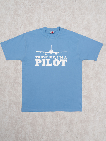 Футболка Pilot mode, размер 56, 58, цвет голубой, 100% - купить по ...