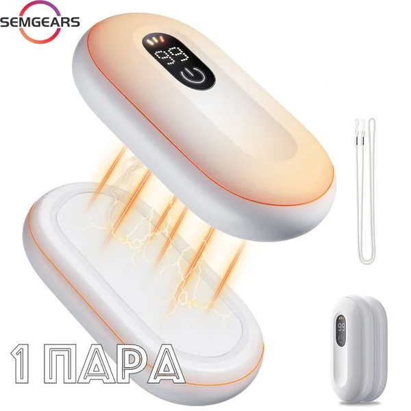 1 пара, Портативный мини электроподогревом для рук Hand Warmer ...