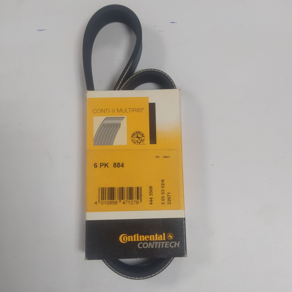 Ремень поликлиновой CONTITECH 6PK884 для Chevrolet, Chrysler, Daewoo ...