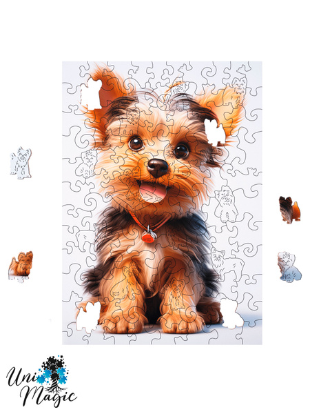 Пазлы фигурные деревянные для детей , йорк , 3+ , 3D - купить с ...