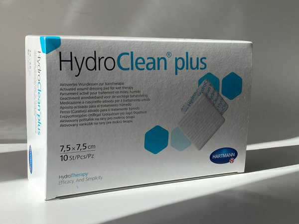HydroClean Plus 7.5х7.5 см с раствором Рингера и Антисептиком - купить ...