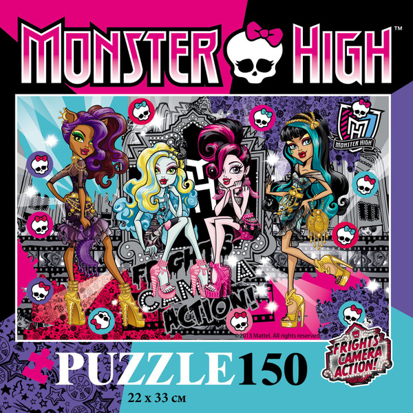 Пазл Hatber 150 элементов 220х330мм -Школа Монстров-(Monster High) - купить с доставкой по ...