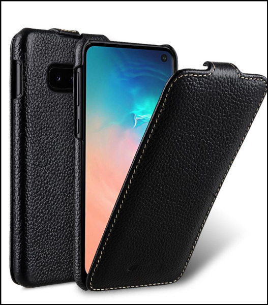 Кожаный чехол флип Melkco для Samsung Galaxy S10e - Jacka Type, черный ...