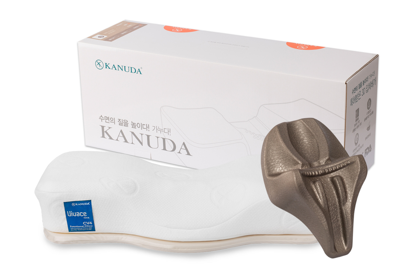 Ортопедическая подушка 60x29 см, KANUDA Blue Label Vivace, набор ...