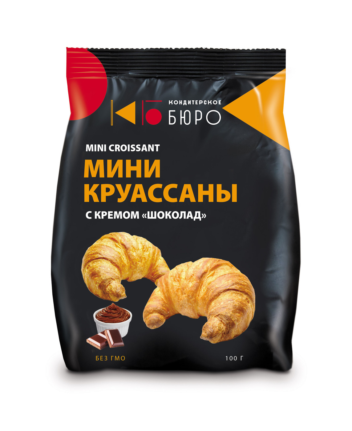 Мини-круассаны шоколадный крем 100 гр. * 8 шт. — купить в интернет ...