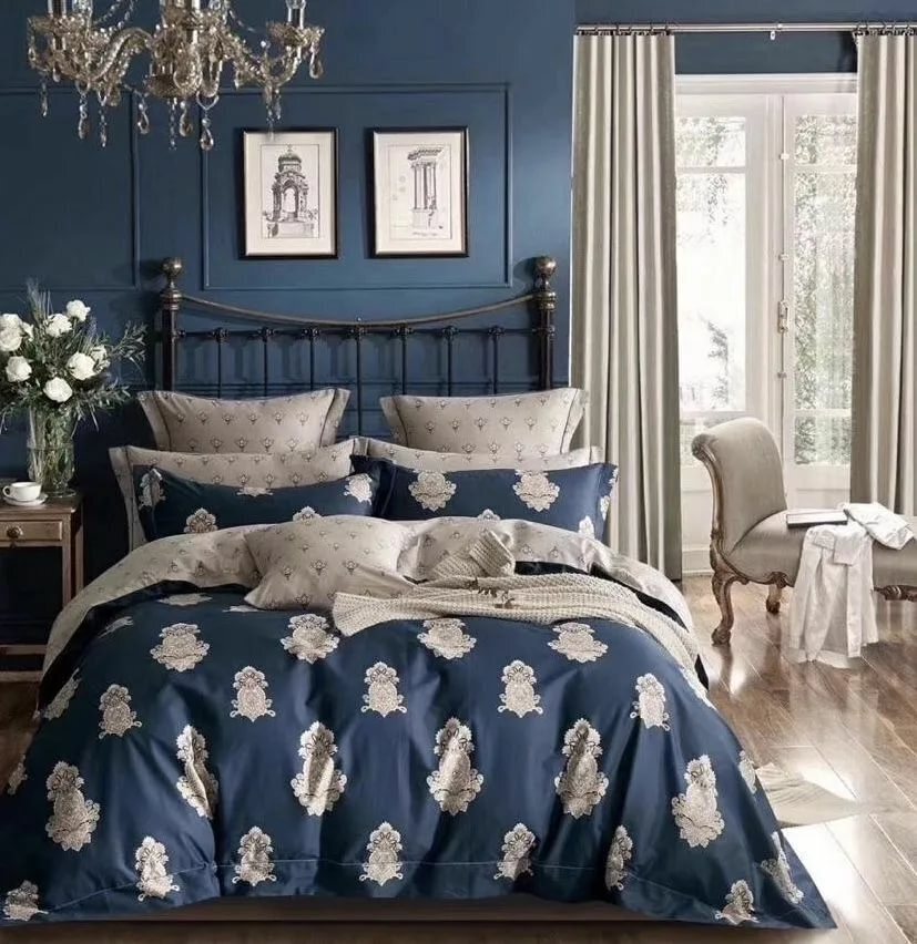 Комплект постельного белья с одеялом Maison D`or Rose Marine Семейный ...