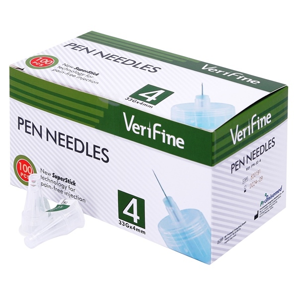 Verifine иглы для шприц-ручки/медицинские инсулиновые иголки 33G х 4 ...