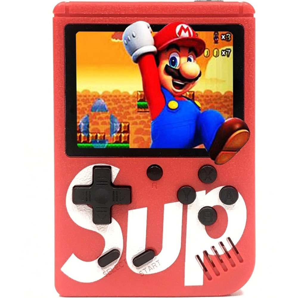 GameBox 400 игр, Портативная игровая приставка "SUP GameBox +", красный ...