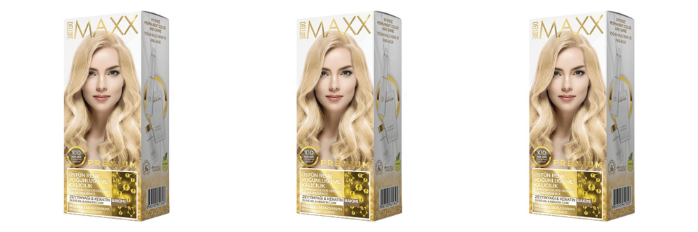 MAXX DELUXE PREMIUM HAIR DYE KIT Набор для окрашивания волос,10.0 ...