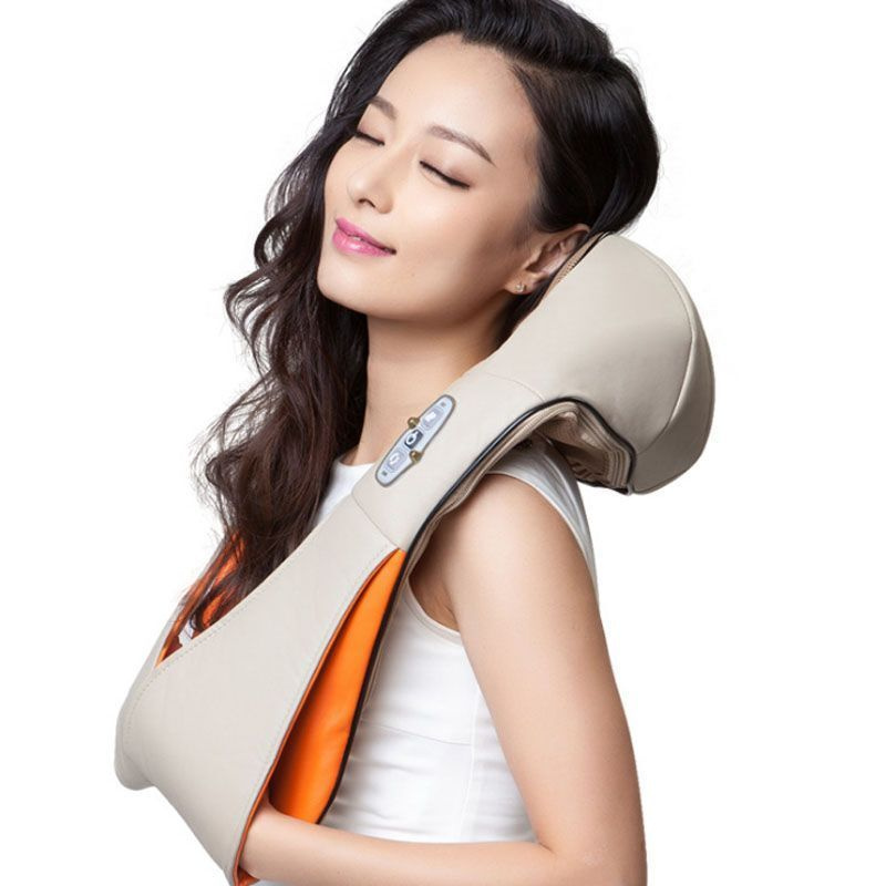 Massager of Neck Kneading Роликовый массажер для шеи, плеч, спины и ...
