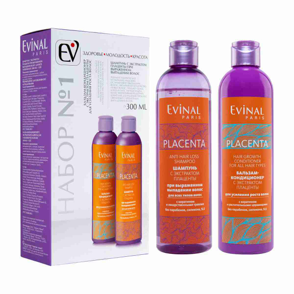 Набор Evinal №1 при выраженном выпадении волос, 600 мл купить на OZON ...