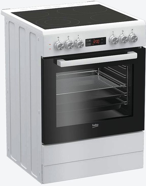 Плита Электрическая Beko FSM67320GWS белый стеклокерамика - купить по ...