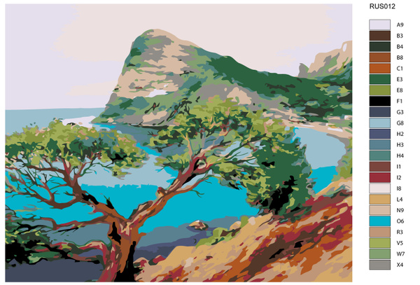 Картина по номерам,"Живопись по номерам", 40 x 50, RUS012 , - купить с ...