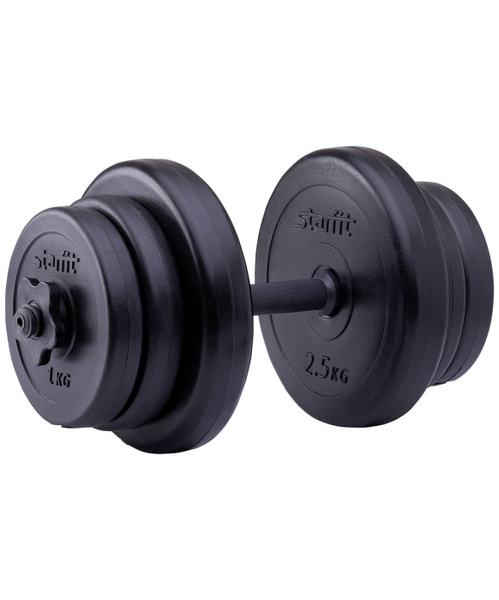 Гантели Starfit, 1 шт. по 10 кг, черный - купить по выгодным ценам в ...