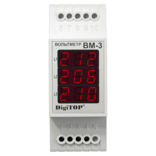 Вольтметр Вм-3 DigiTop - купить по выгодной цене в интернет-магазине OZON (230391036)