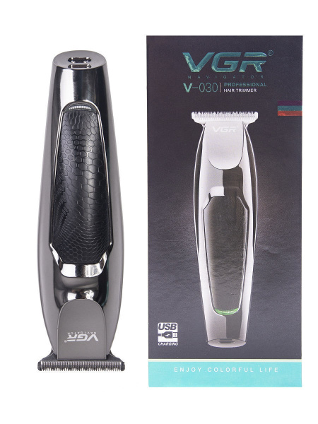 Купить триммер риммер Машинка для стрижки волос Professional Hair Trimmer арт. V-030 серебристый ...