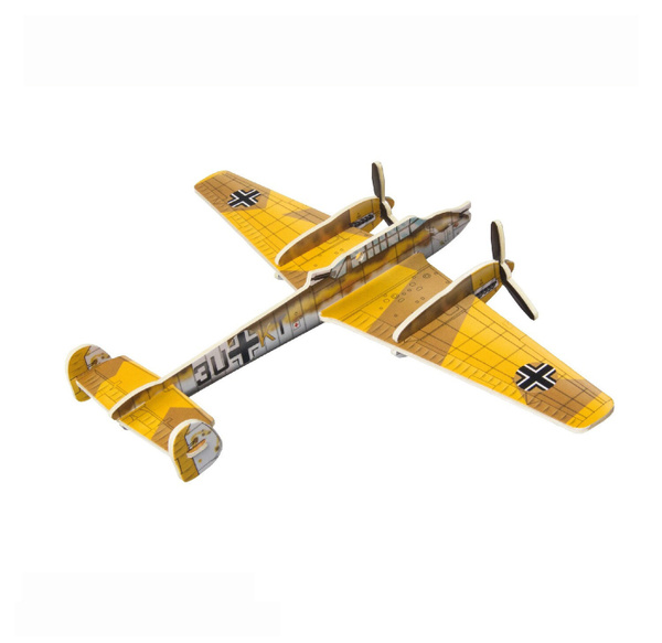 3D пазл IGRUSHKA конструктор модель для сборки самолет Messerschmitt Bf ...