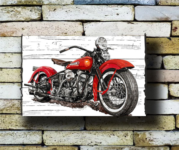 Картина на досках "Харлей Дэвидсон. Harley Davidson 24" - купить по ...