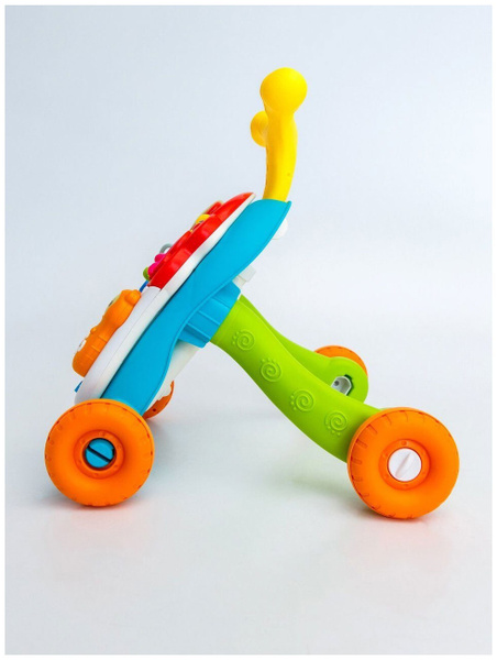 Каталка-ходунки со съемной игровой панелью и столиком Amarobaby (3в1 ...