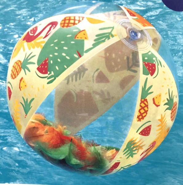Мяч надувной Flirty feather beach ball 51 cм купить на OZON по низкой ...