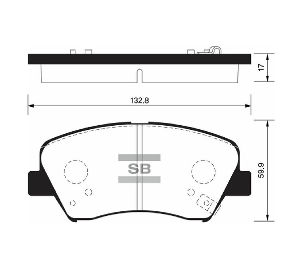 Колодки тормозные Sangsin Brake SP1400 Передние - купить по низким ...