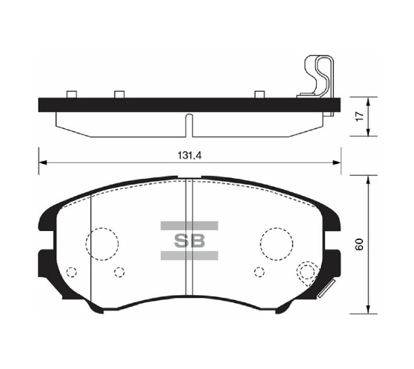 Колодки тормозные Sangsin Brake SP1155 Передние - купить по низким ...