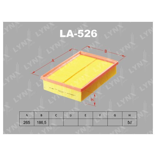Фильтр воздушный LYNXauto LA526 - купить по выгодным ценам в интернет ...