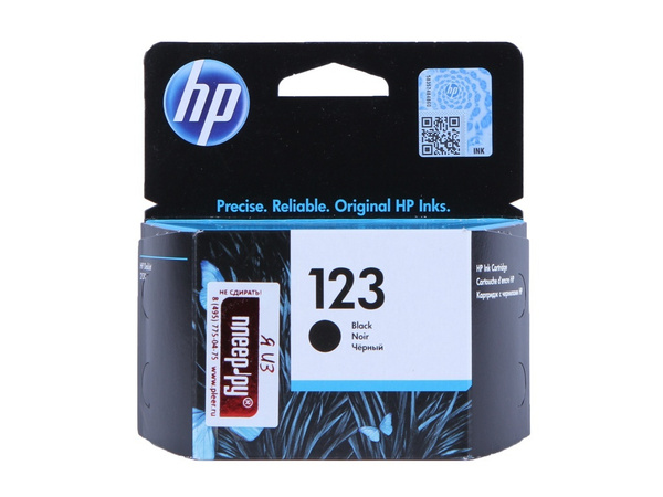 Расходник для печати HP 123 F6V17AE, Черный (black) купить по низкой ...