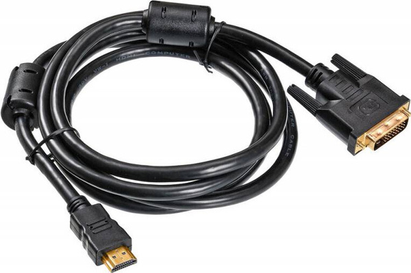 BuroВидеокабель 1.8черный HDMI-19M-DVI-D-1.8M купить c доставкой на OZON по низкой цене (401392241)