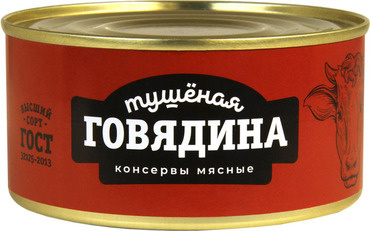 Говядина тушеная высший сорт ГОСТ, 325 г - купить с доставкой по ...