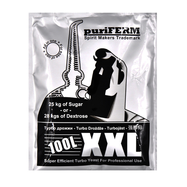 Дрожжи спиртовые бражные турбо Puriferm UK-XXL (350 г) для 100 л браги ...