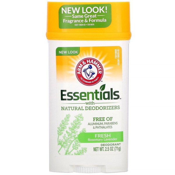 Arm & Hammer, Essentials Natural Deodorant, дезодорант с натуральными ...
