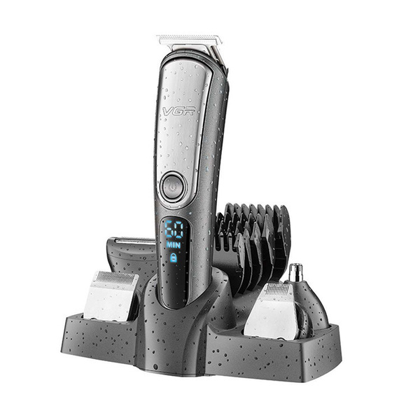Беспроводной триммер 5 в 1 VGR V-105 для стрижки волос, бороды, усов, носа, бровей ...