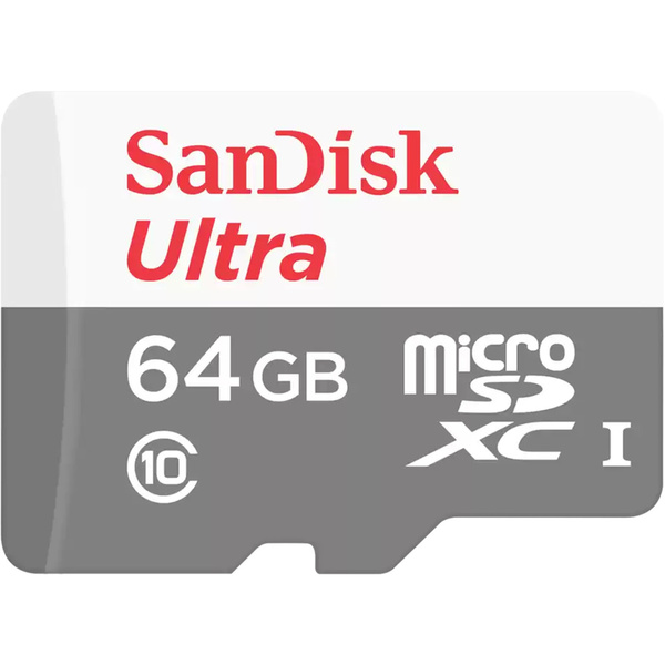 Карта памяти SanDisk Ultra microSDXC UHS-I 64GB Class 10 SDSQUNR-064G ...